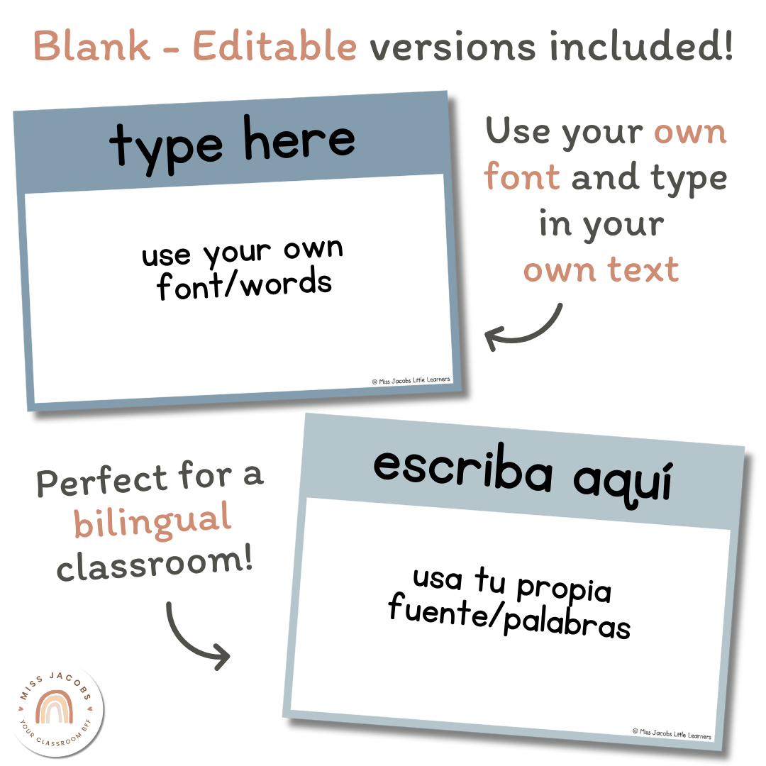Figurative Language Posters - Modern Ocean Classroom Decor