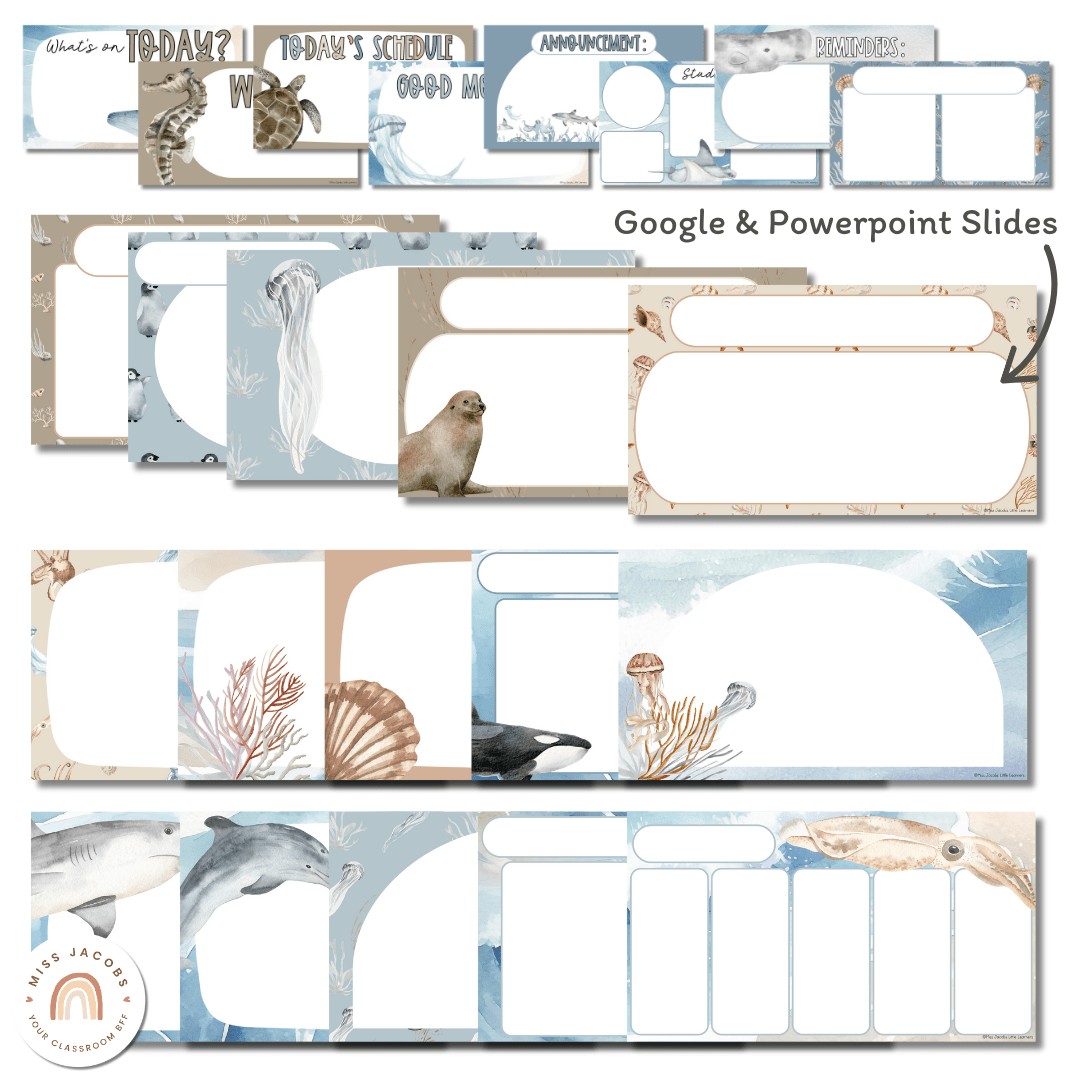 Google Morning Slides & PowerPoint Templates - Modern Ocean Theme