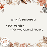 Inspirational Classroom Posters - Modern Ocean Classroom Decor