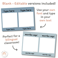 Phonics Posters - Modern Ocean Classroom Decor