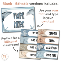 Visual Timetable Daily Schedule - Modern Ocean Classroom Decor – Miss ...