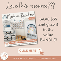 Modern Rainbow Classroom Rules Posters – Miss Jacobs Little Learners