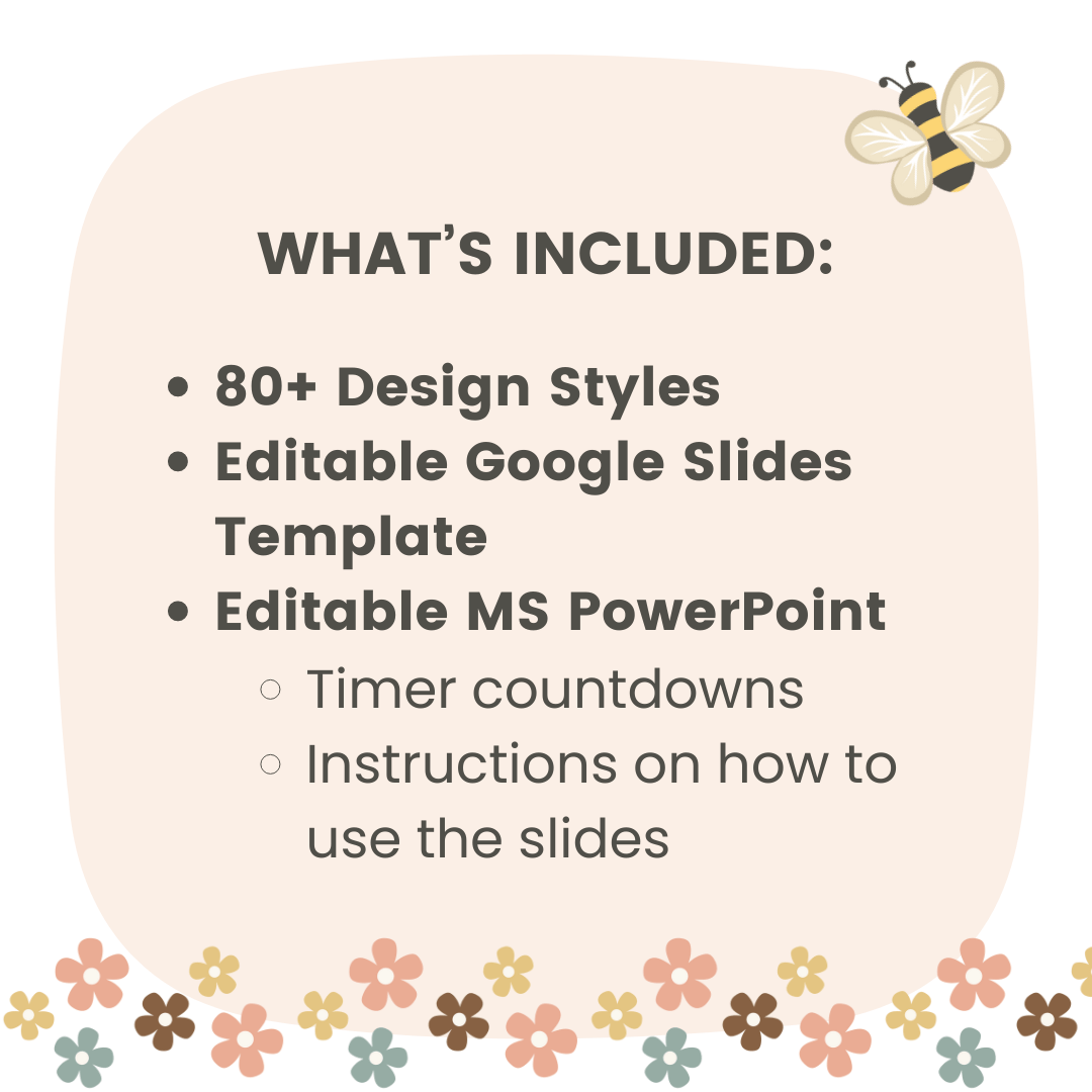 Google Morning Slides & PowerPoint Templates - Daisy Gingham Neutrals