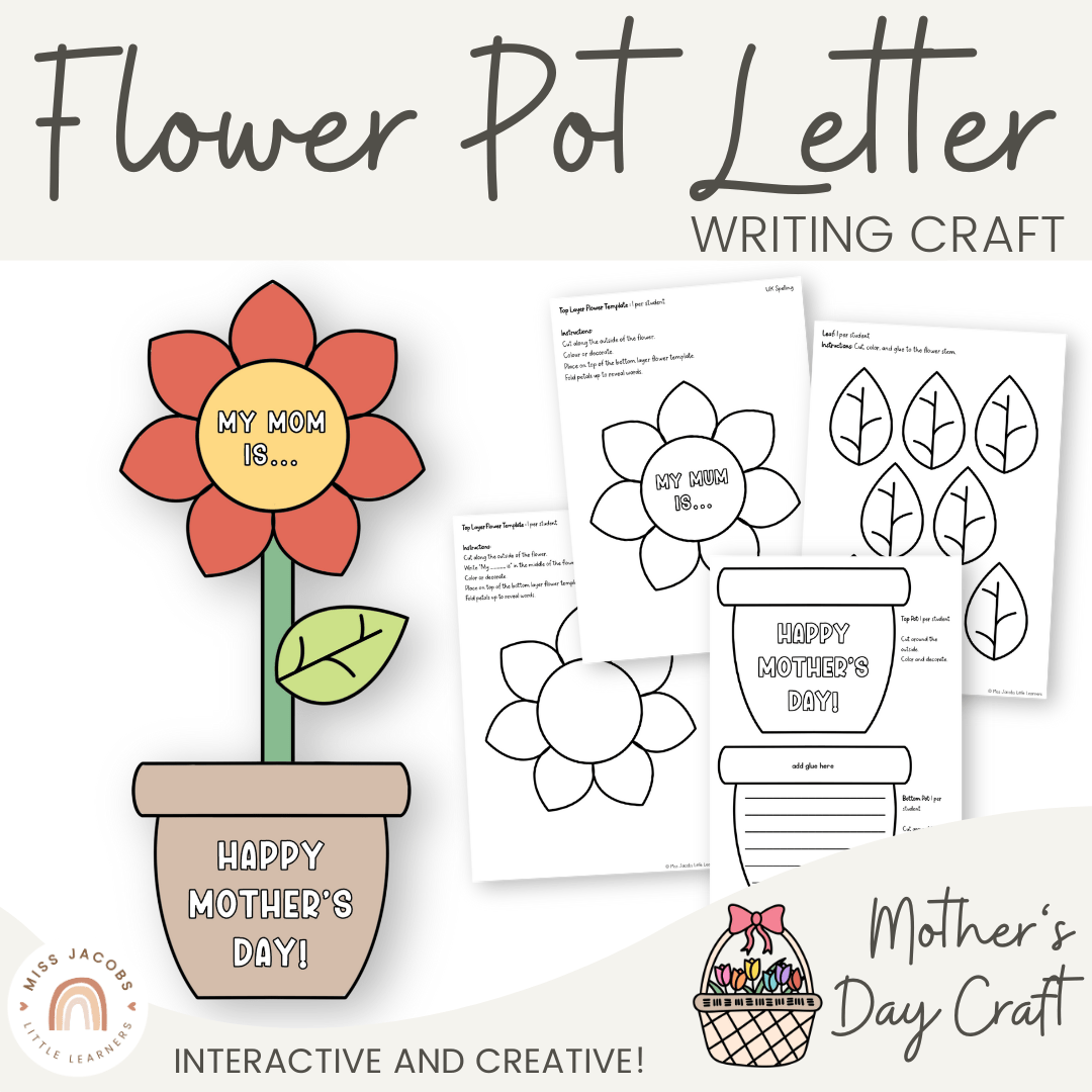 Mother’s Day Flower Pot Craft - Miss Jacobs – Miss Jacobs Little Learners