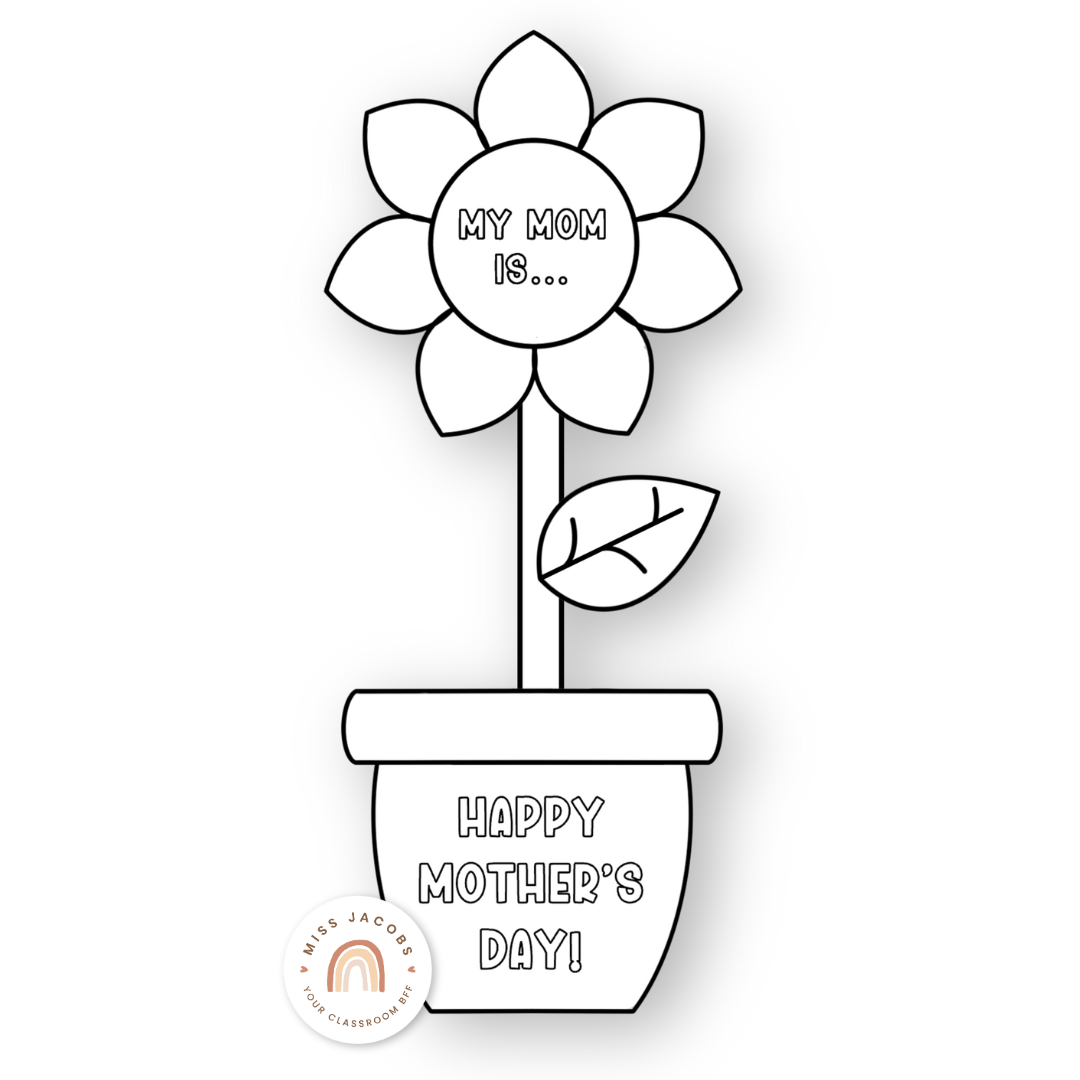 Mother’s Day Flower Pot Craft - Miss Jacobs – Miss Jacobs Little Learners