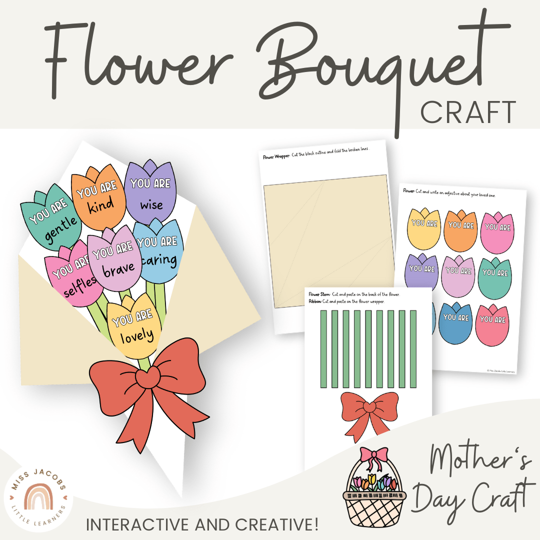 Mother’s Day Tulip Flower Bouquet Craft - Miss Jacobs