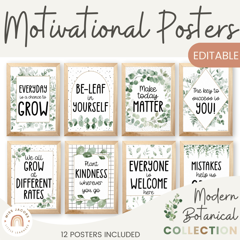 Modern Botanical Classroom Decor Page 4 - Miss Jacobs Little Learners