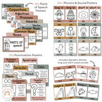 Boho Neutrals Collection English Posters Decor - Miss Jacobs