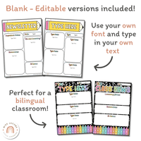 Newsletter Templates - Cutesy Classroom Theme - Miss Jacobs - Default Title