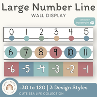 Number Line - Cute Sea Life Classroom Decor – Miss Jacobs Little Learners