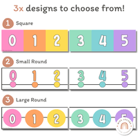 Number Line - Cutesy Classroom Theme - Miss Jacobs