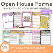 Back to School Night Open House Forms Bundle – Miss Jacobs Little Learners