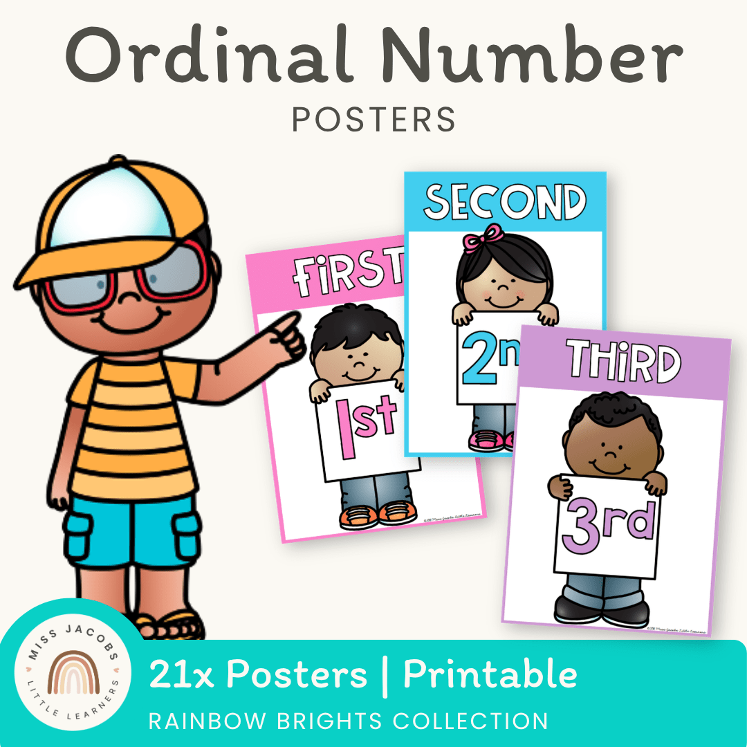 Ordinal Numbers Clipart For Kids