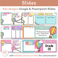 Pastel Hot Air Balloon Theme Classroom Essentials Decor Pack - MJLL ...