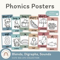 Phonics Posters - Cute Sea Life Classroom Decor – Miss Jacobs Little ...