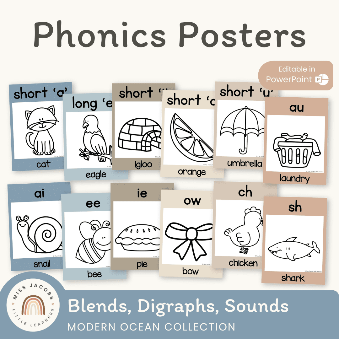 Modern Ocean Classroom Collection – Page 7 – Miss Jacobs Little Learners