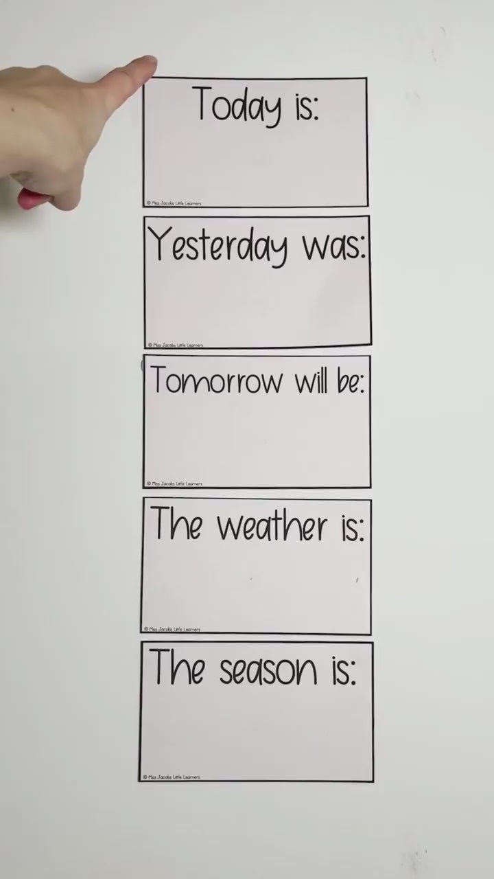 Calendar & Weather Display - Boho Plants Classroom Decor – Miss Jacobs ...