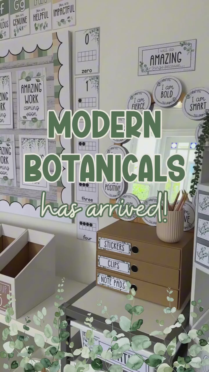 Modern Botanical Classroom Decor - Farmhouse Theme - Miss Jacobs – Miss ...