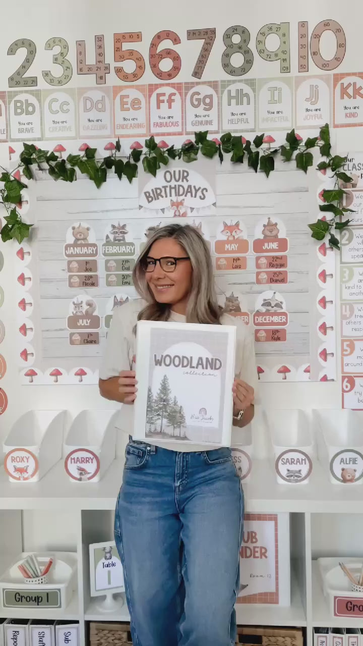 Woodland Classroom Decor Bundle - Forest Friends Theme - Miss Jacobs ...