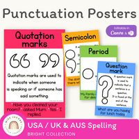 Punctuation Posters - Bright Theme - Miss Jacobs – Miss Jacobs Little ...