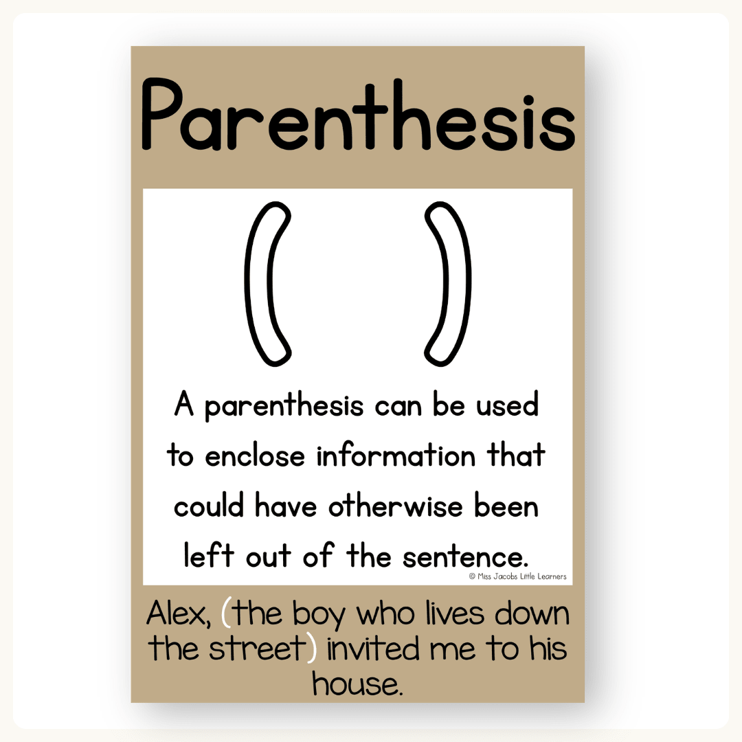 Punctuation Posters - Modern Botanical Classroom Theme - Miss Jacobs ...