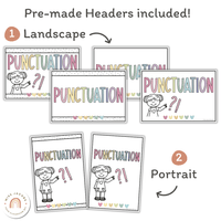 Punctuation Posters - Pastel Classroom Theme - Miss Jacobs - Default Title