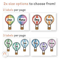 Rainbow Hot Air Balloon Door Display Classroom Decor - Miss Jacobs