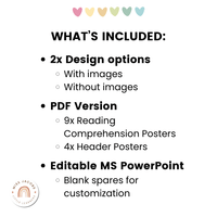 Reading Comprehension Strategies Posters - Pastel Theme - MJLL ...