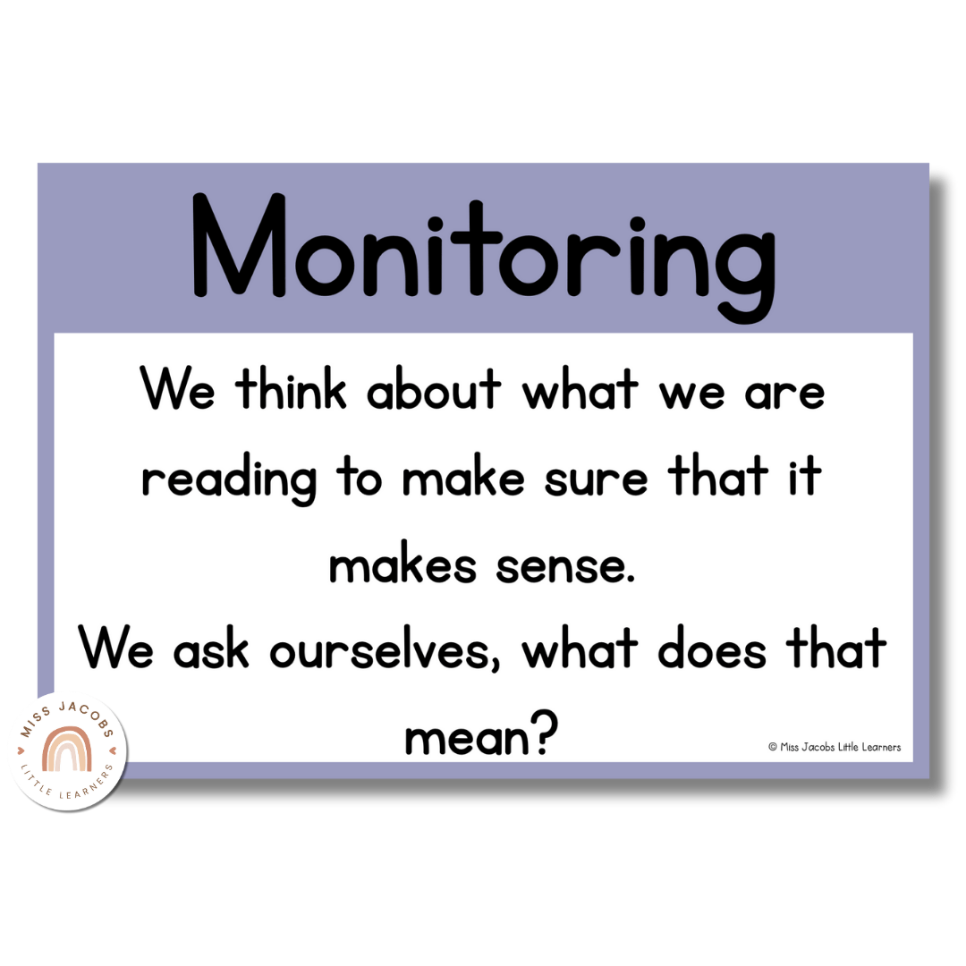 Reading Comprehension Strategies Posters - Pastel Theme - MJLL ...