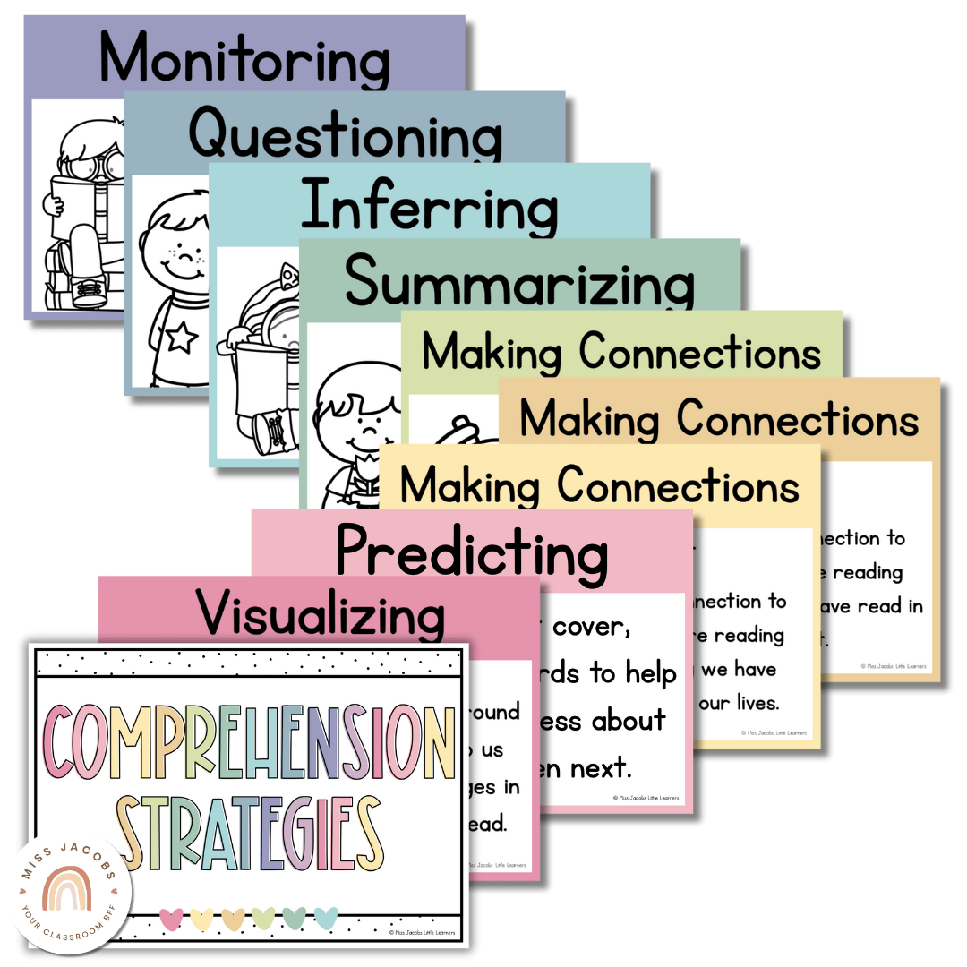Reading Comprehension Strategies Posters - Pastel Theme - MJLL ...