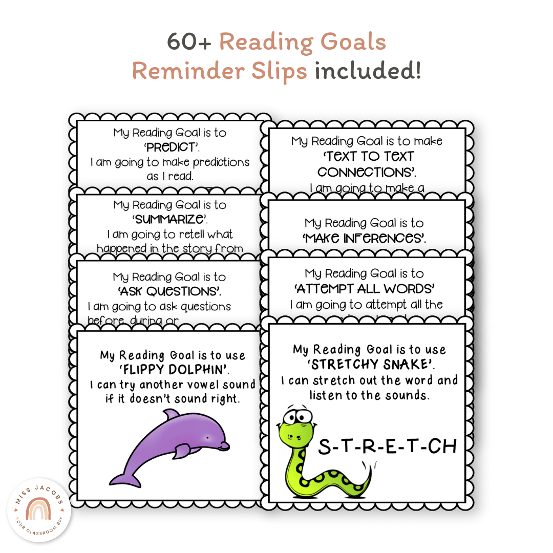 Reading Goals - Reminder Slips