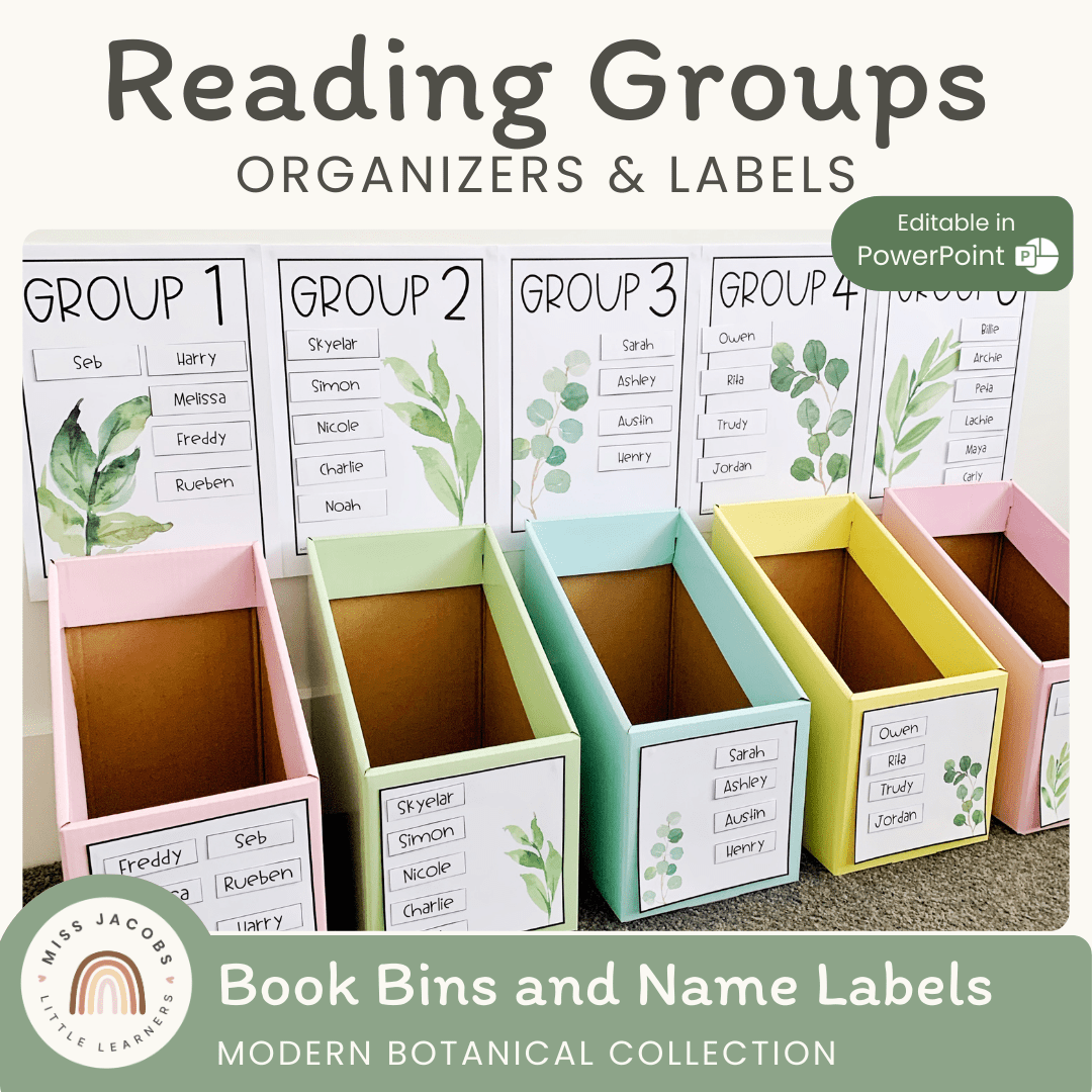 Reading Group Organizers & Labels – Miss Jacobs Little Learners