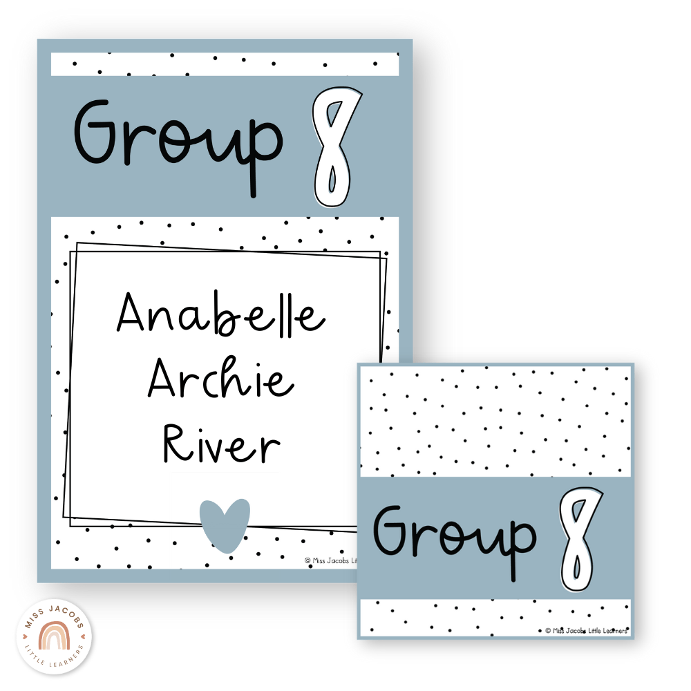 Reading Group Organizers & Labels - Spotty Pastel Theme - MJLL