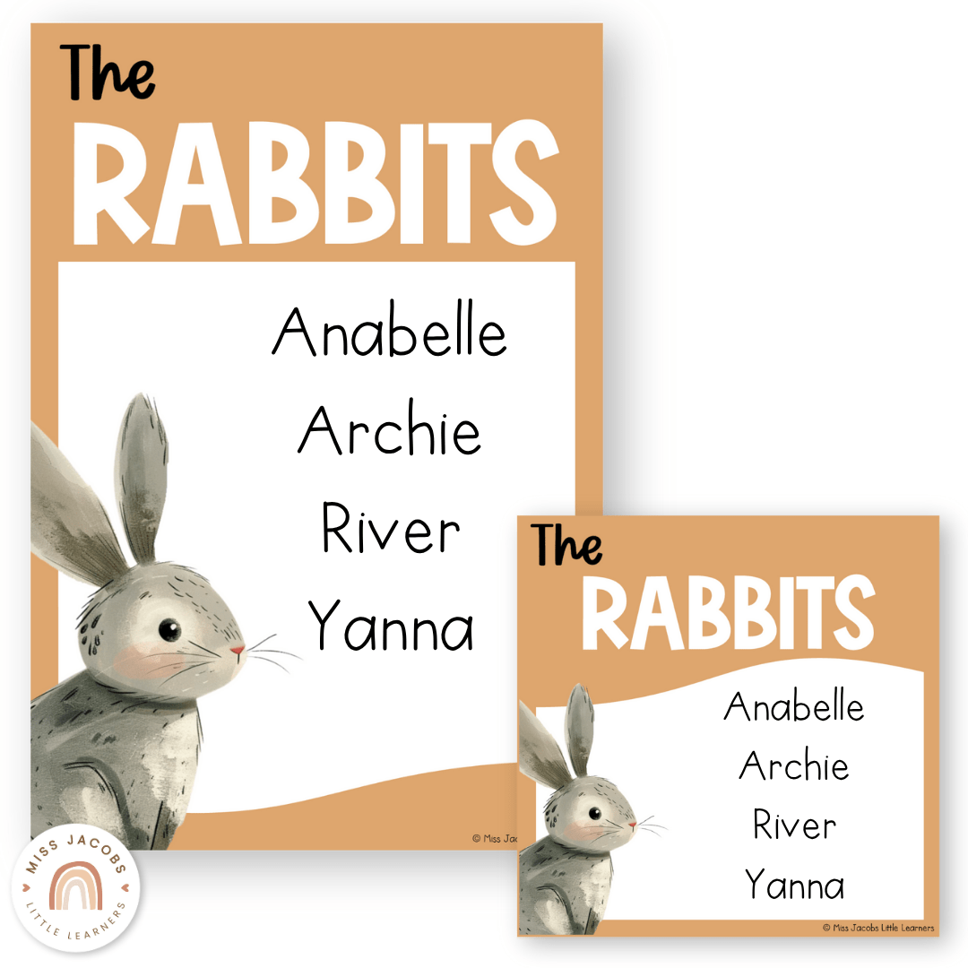 Reading Group Organizers & Labels - Woodland Classroom Decor - MJLL ...