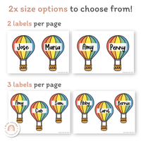 Retro Hot Air Balloon Door Display Classroom Decor - Miss Jacobs – Miss ...