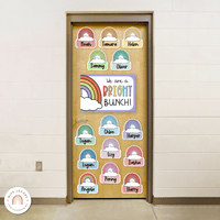 Retro Rainbow Door Display Classroom Decor - Miss Jacobs – Miss Jacobs ...