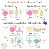 Shape Posters - Daisy Gingham Pastels Decor