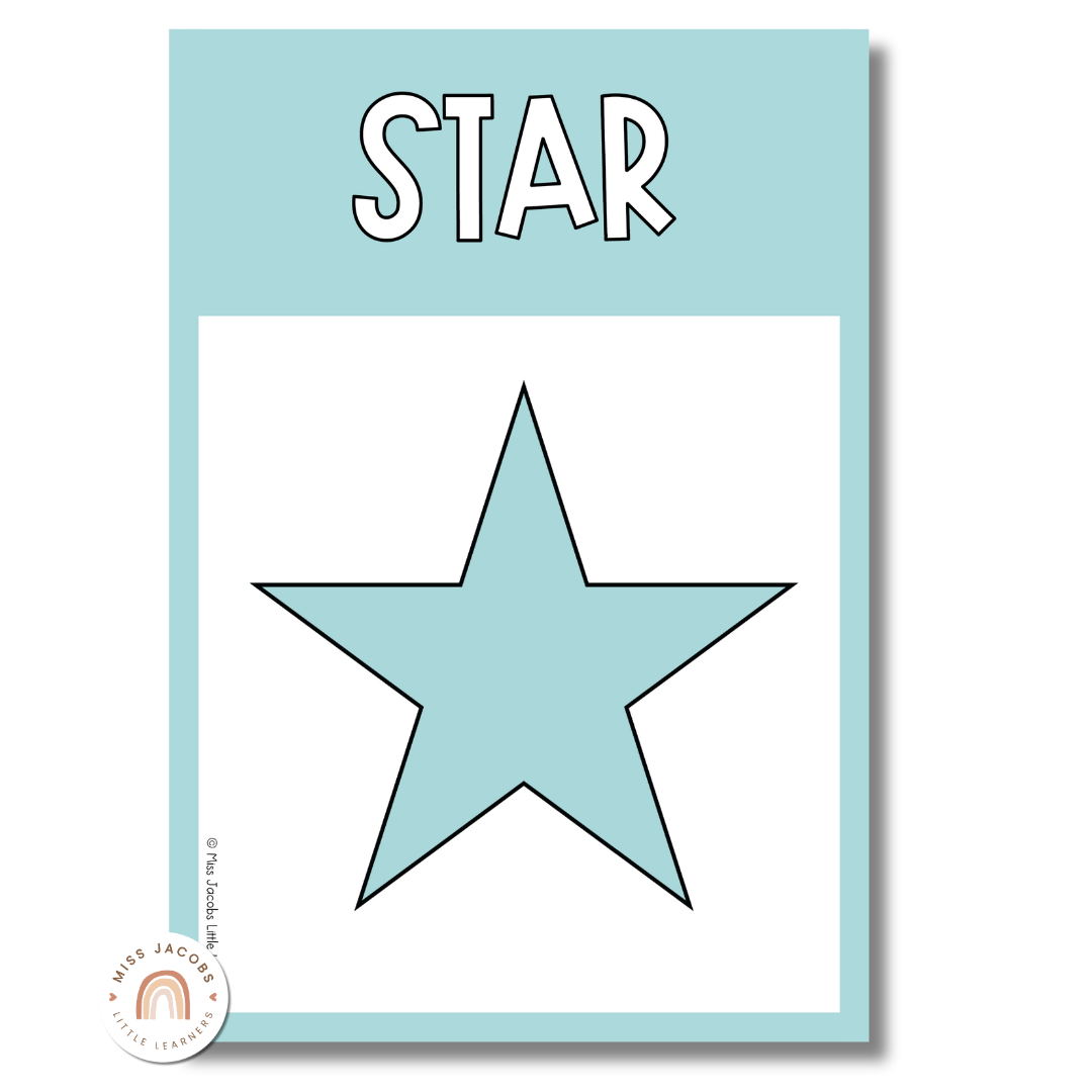 Shape Posters - Pastel Theme Classroom Decor - Miss Jacobs