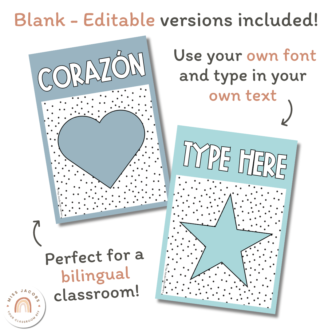 Shape Posters - Spotty Pastel Classroom Theme - Miss Jacobs - Default Title