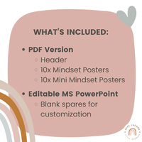 Modern Growth Mindset Display | Simple Boho – Miss Jacobs Little Learners