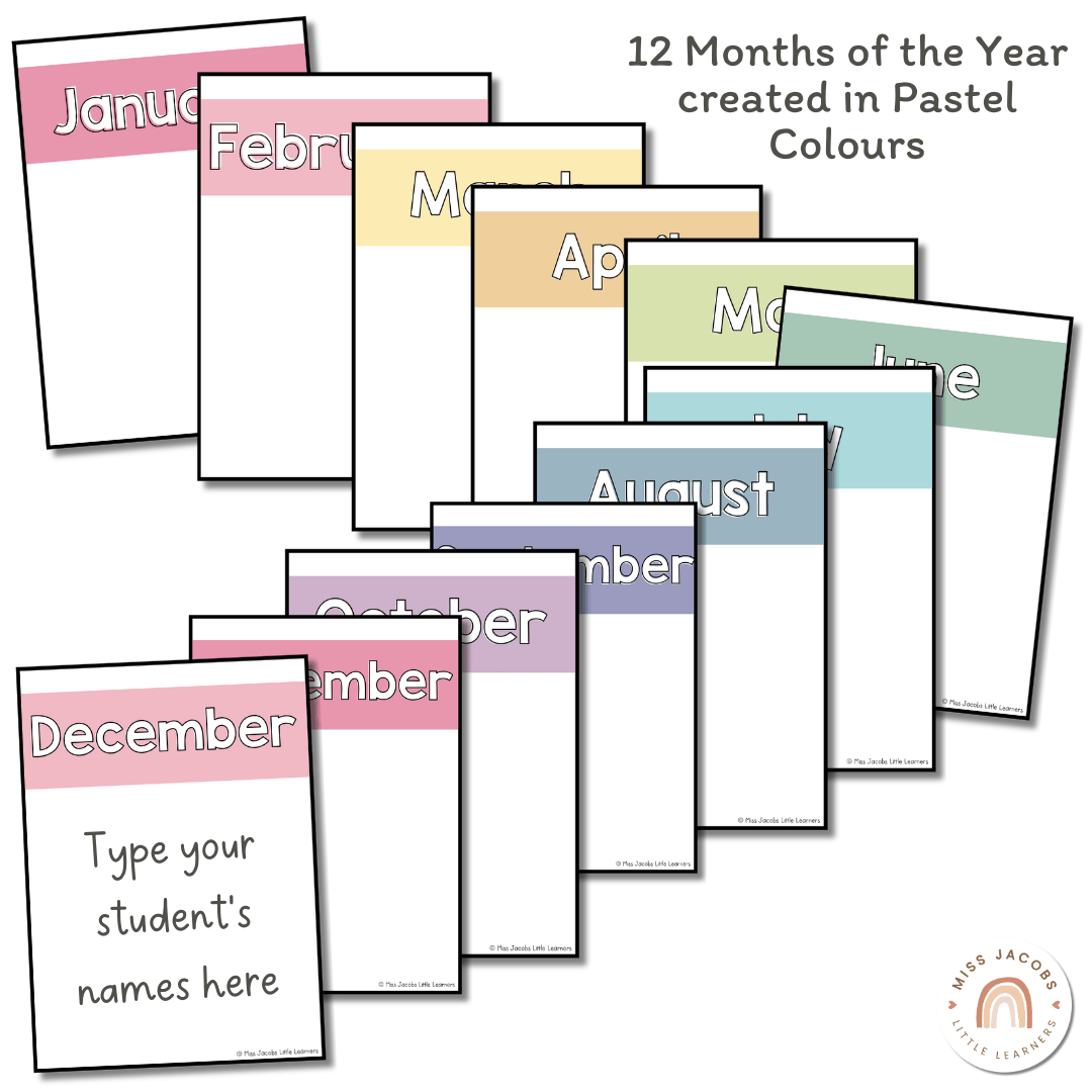 Birthday Display | Simple Pastels