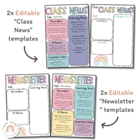 Simple Pastels Classroom Newsletter Templates
