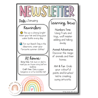 Simple Pastels Classroom Newsletter Templates - Default Title - Miss ...