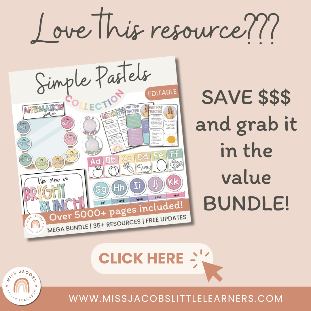 Simple Pastels Classroom Rules Posters