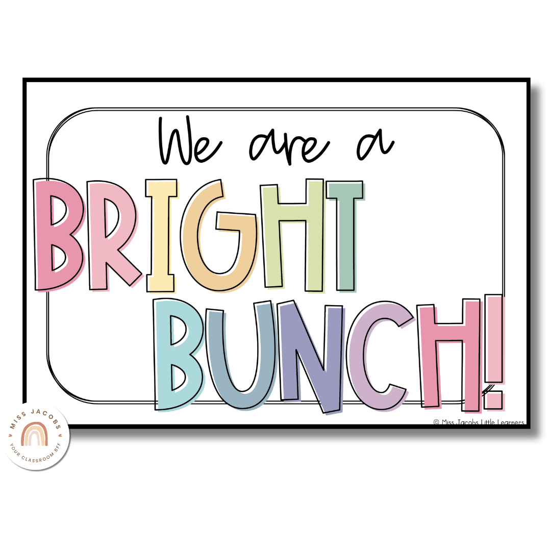 Door Display or Bulletin Board | Simple Pastels