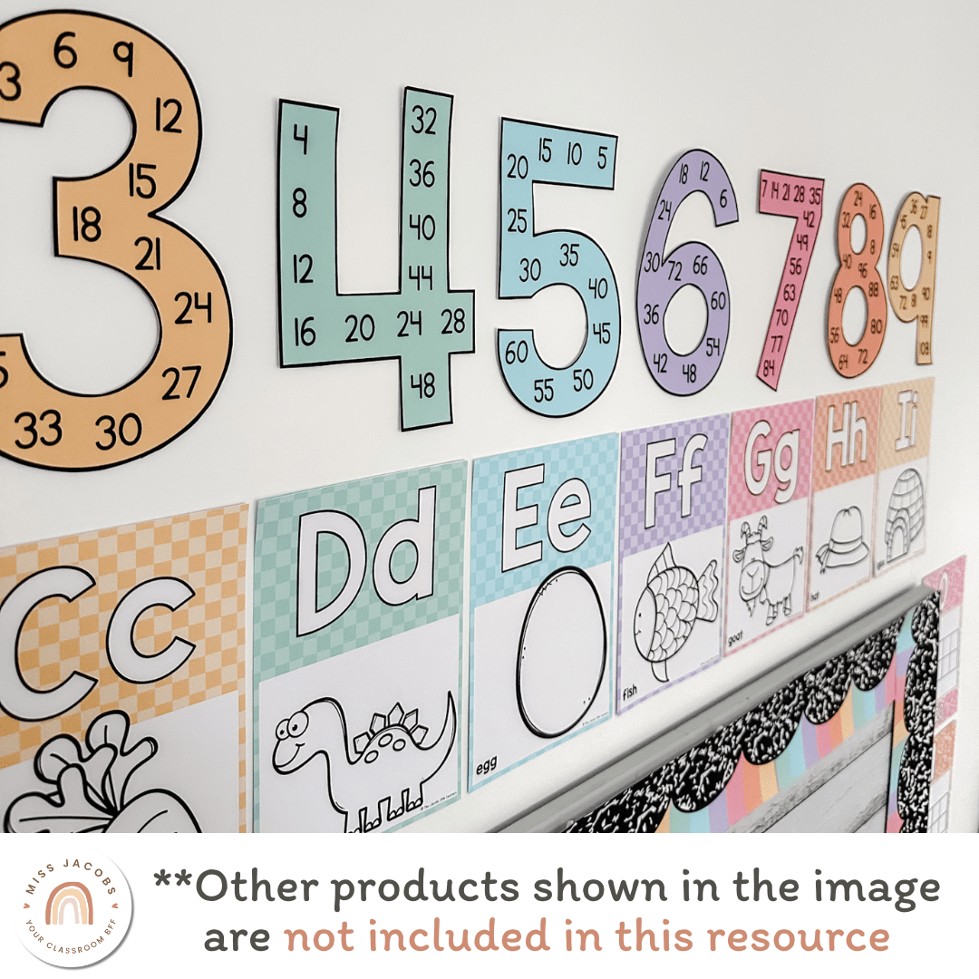Skip Counting Large Number Display - Cutesy Classroom Theme - MJLL