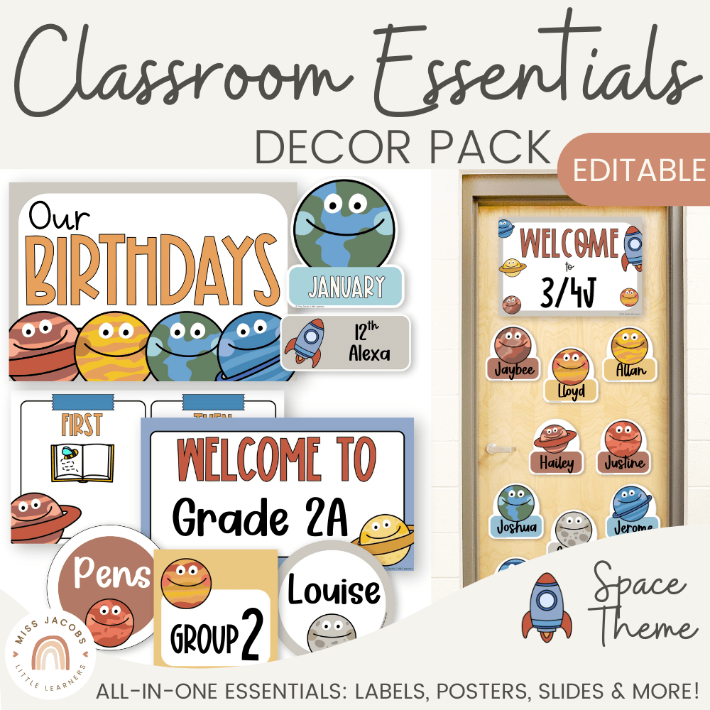 Classroom Essentials Decor Packs - Miss Jacobs Little Learners - Miss ...