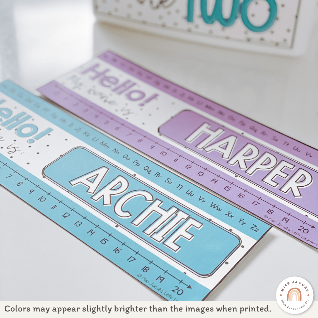 Spotty Bright Classroom Decor - Neon Rainbow Colors - Miss Jacobs ...