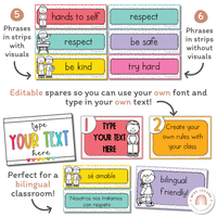 Classroom Rules and Expectations Posters - Spotty Bright - MJLL
