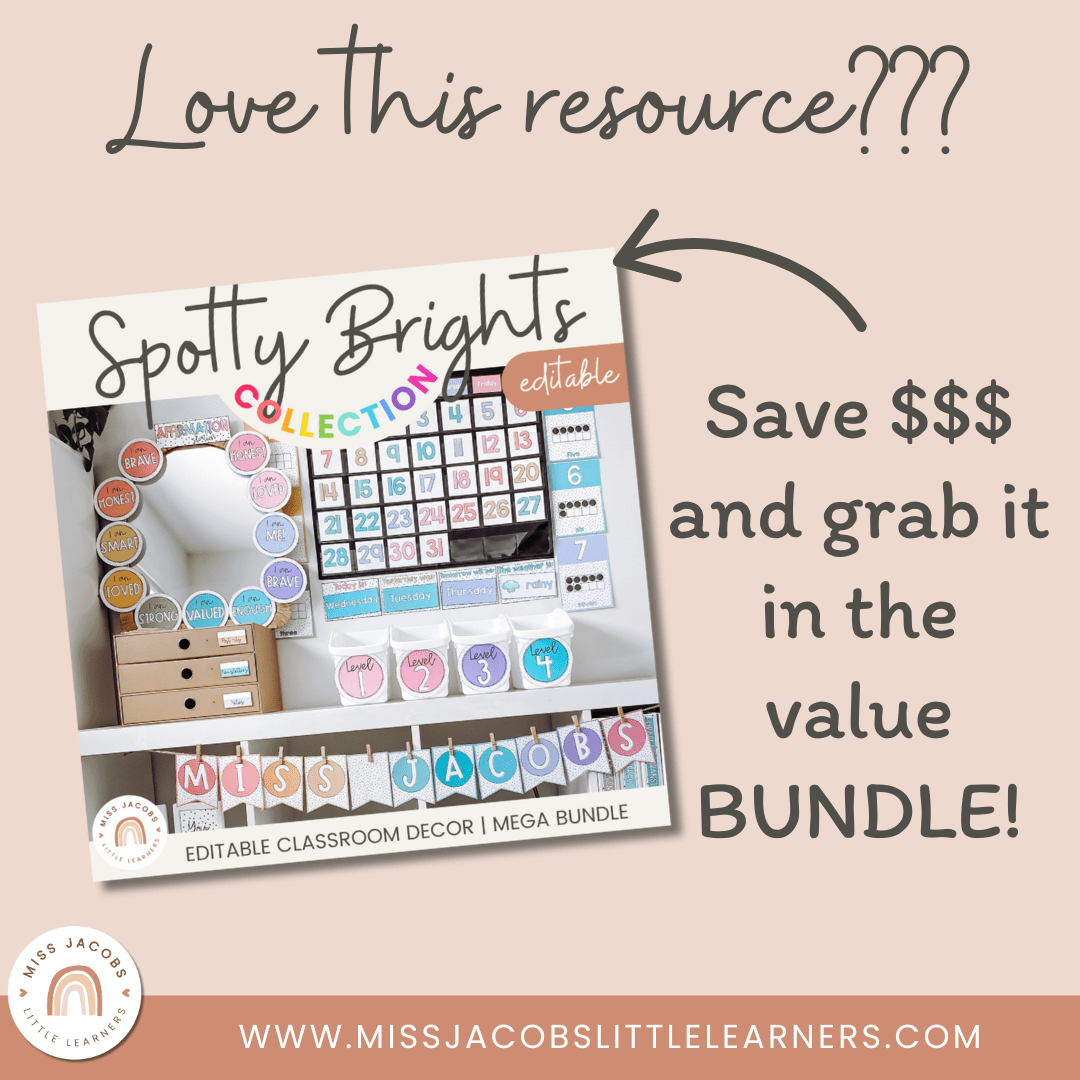 Spotty Brights Themed Growth Mindset Posters | Rainbow Color Palette ...